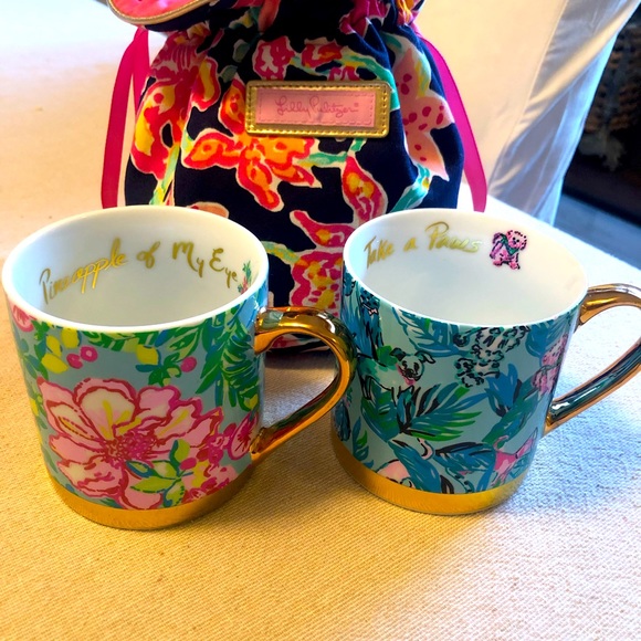 Lilly Pulitzer | Kitchen | Lilly Pulitzer Coffee Cups | Poshmark